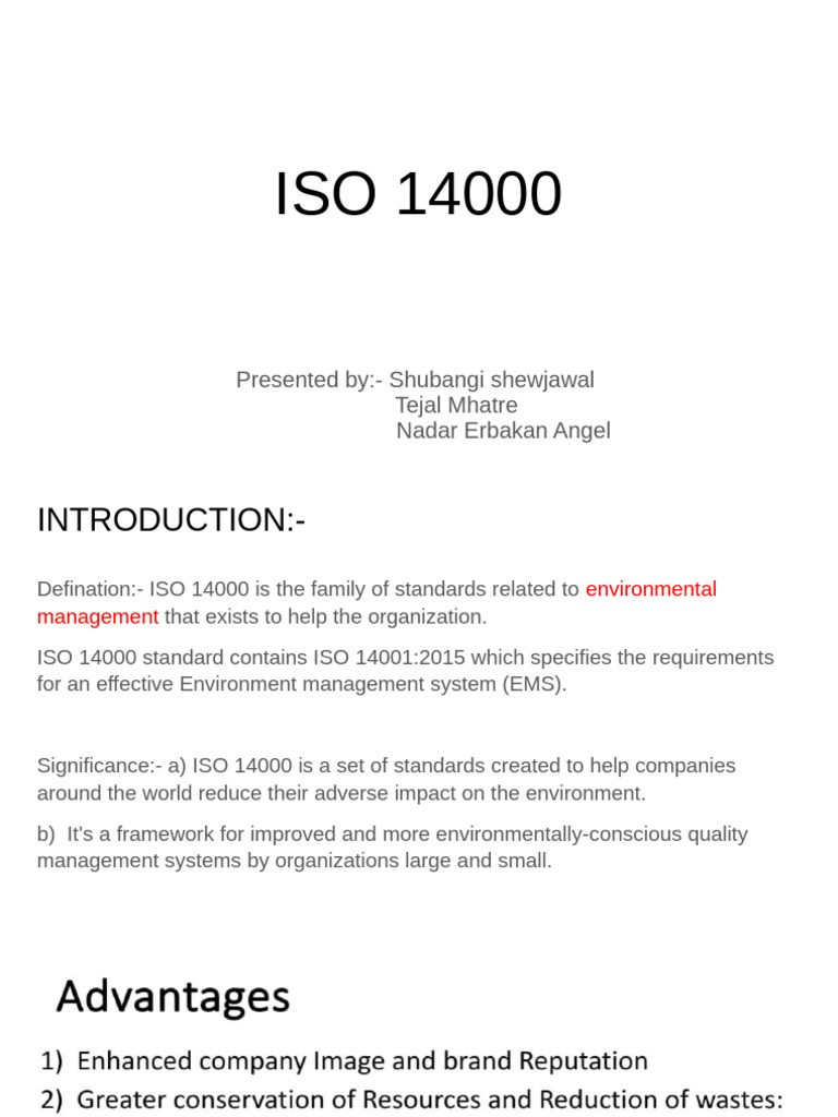 Iso 14000 | PDF