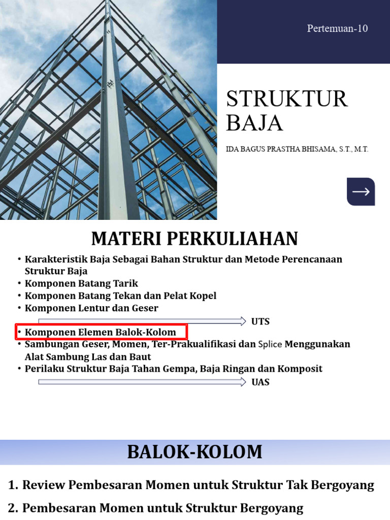 Struktur Baja - Pertemuan 10 | PDF