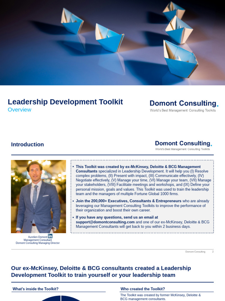 Leadership Development Toolkit - Overview | PDF | Communication ...