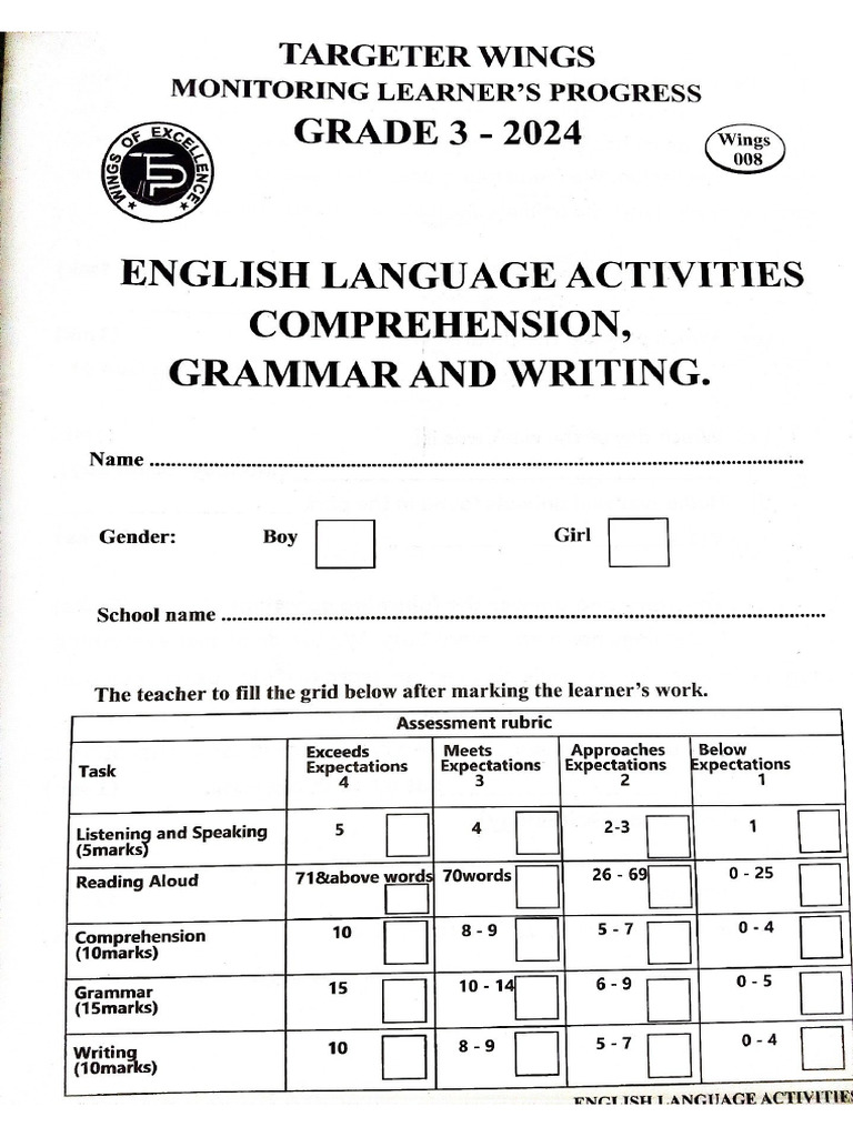 GRADE 3 TARGETER WING 008 Eng | PDF