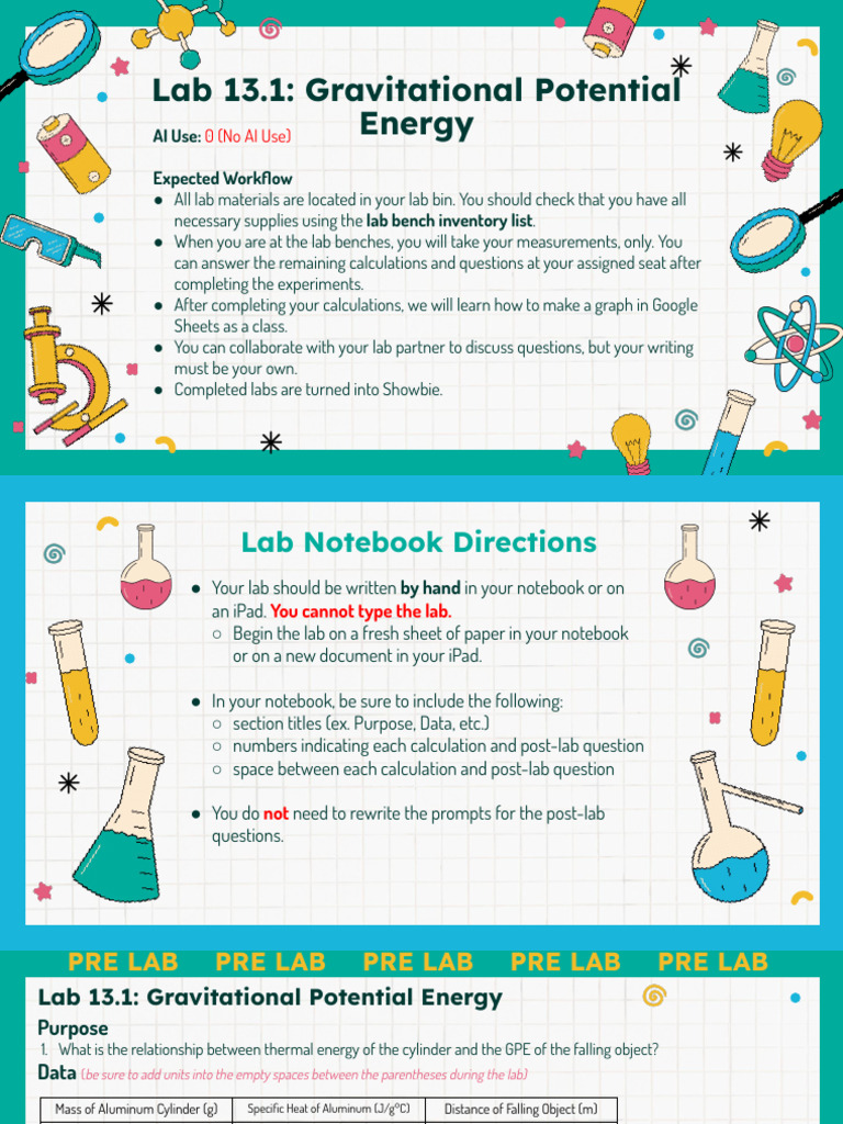 Labs 13.1 and 13.2 - Physics Essentials (2024-2025) | PDF | Mass ...