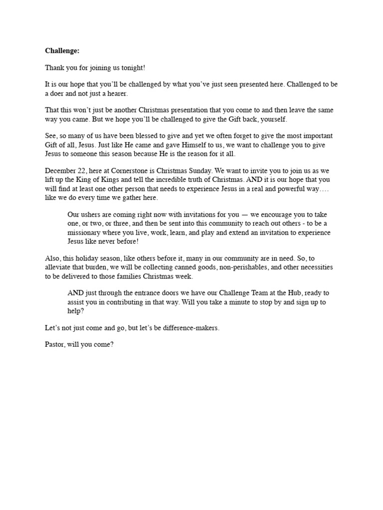 Give The Gift Back Challenge 2 | PDF