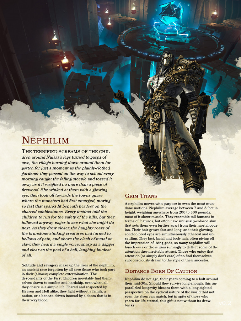 Race Nephilim Darksiders v2 | PDF