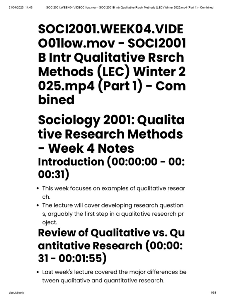 SOCI2001.WEEK04.VIDEO01low - Mov - SOCI2001B Intr Qualitative RSRCH Methods (LEC) Winter 2025 ...