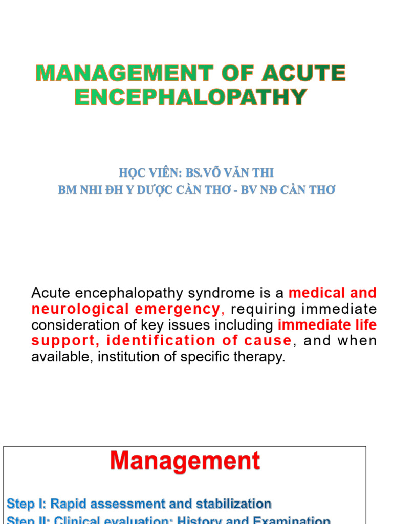 Acute encephalopathy syndrome | PDF