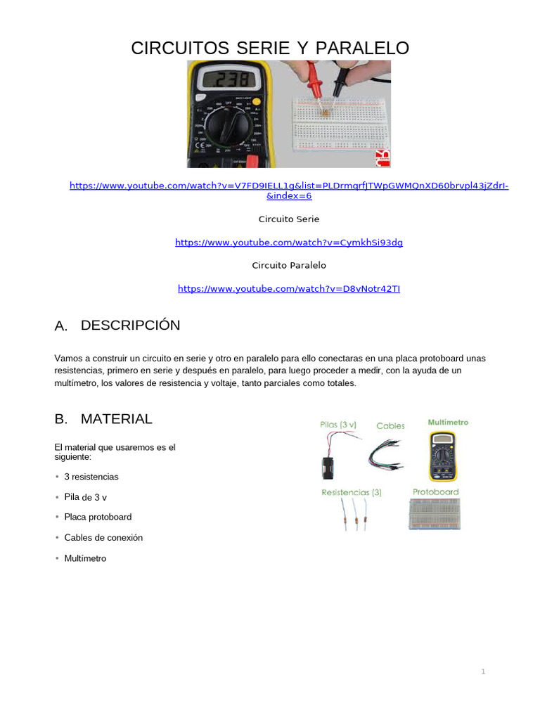 Evap Etapa3 TSF | PDF | Resistor | Resistencia Eléctrica y Conductancia
