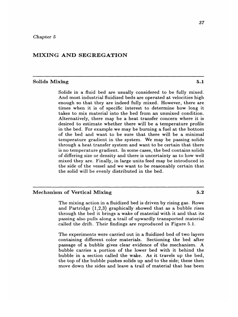 Chapter 5 Mixing and Segregation 1990 Handbook of Powder Technology ...