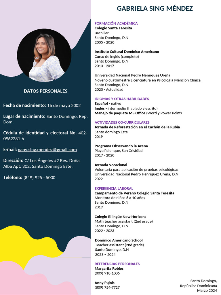 CV. Gabriela Sing Méndez | PDF