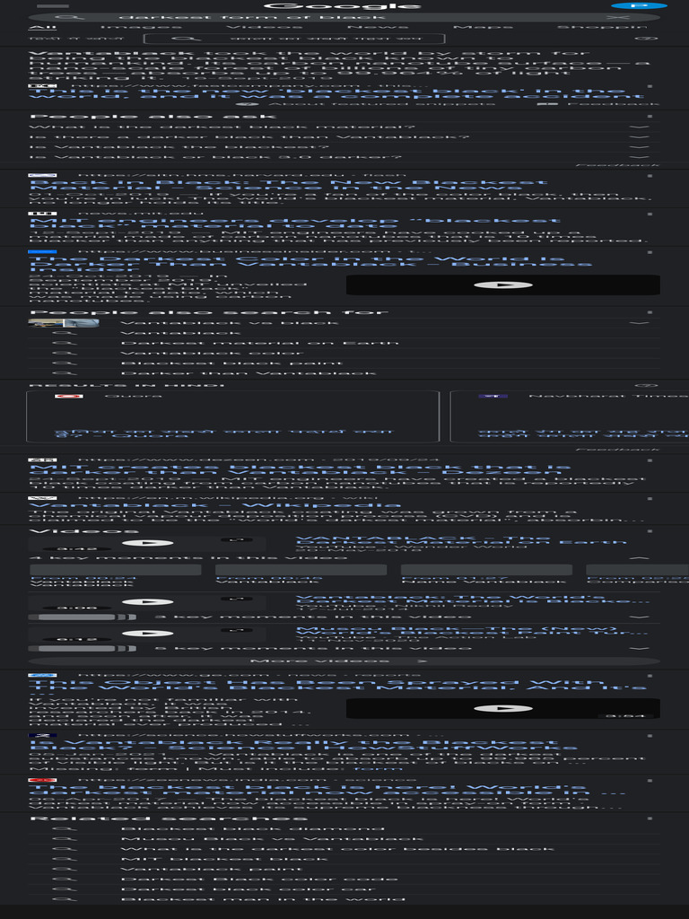 The Darkest Black: Vantablack Explained | PDF | Chemical Processes | Nanomaterials