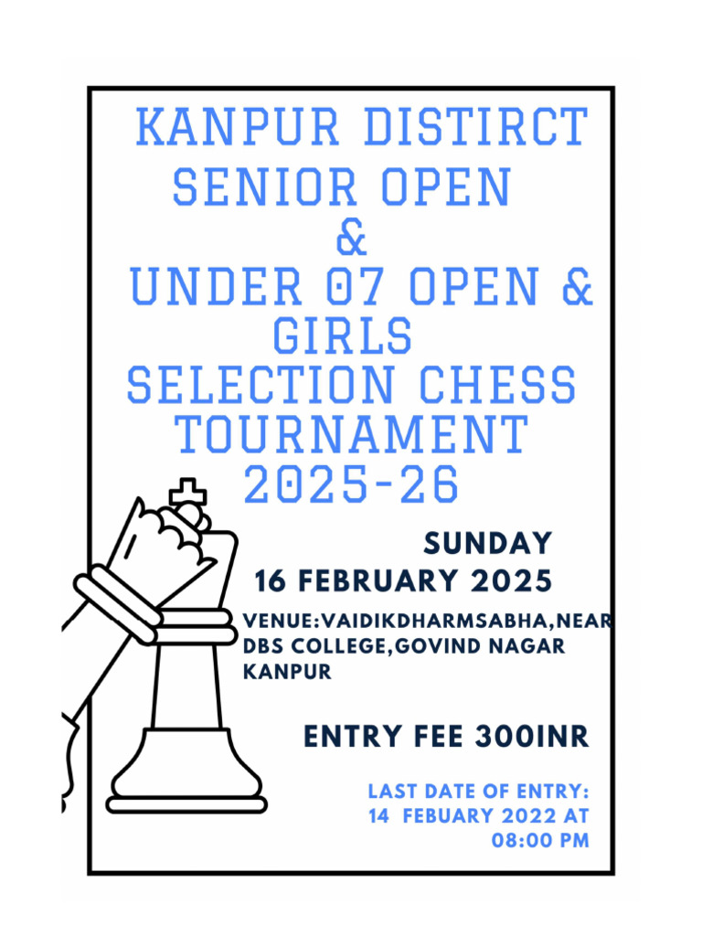 Circular Senior Open & U-07 (Open & Girls) Selection Championship | PDF | Chess