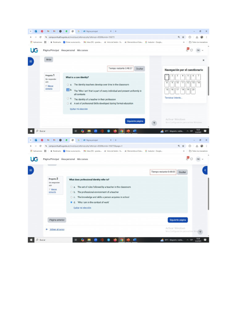 Quizz de La Clase 1 | PDF