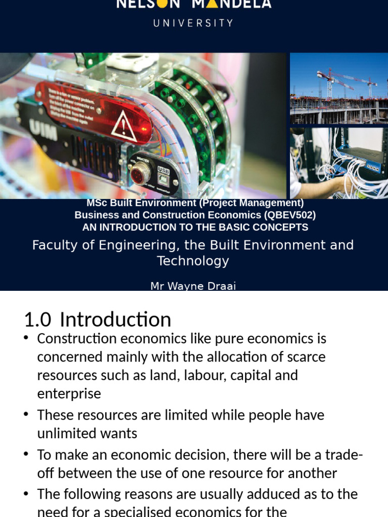Construction Economics Overview | PDF | Elasticity (Economics) | Supply ...