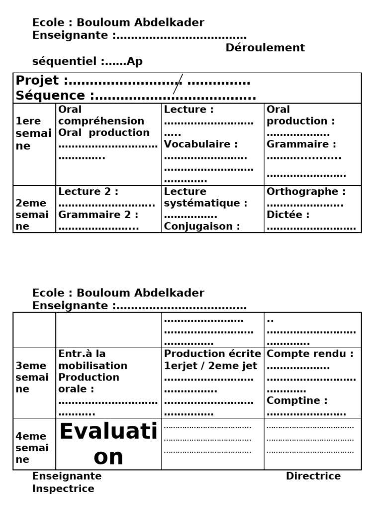 Déroulement Séquentiel 4ap | PDF