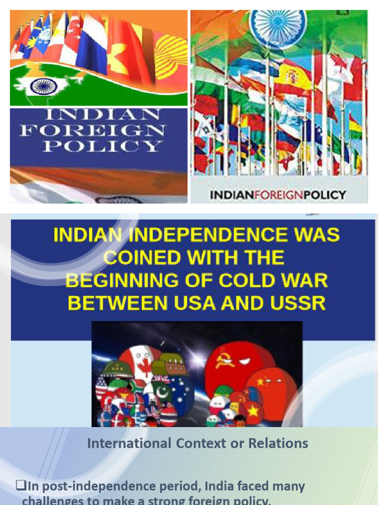 Revision Indian Foreign Policy | PDF | India–Pakistan Relations ...