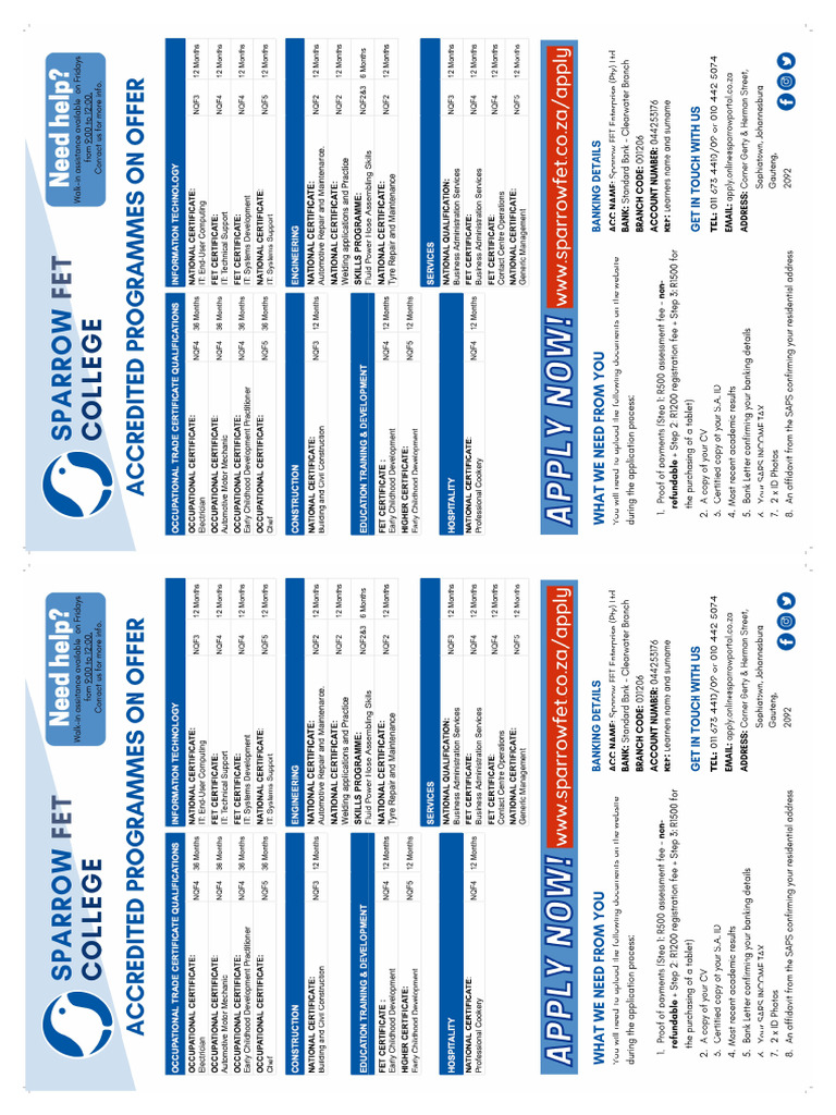 ADMISSIONS FLYER - Printable | PDF