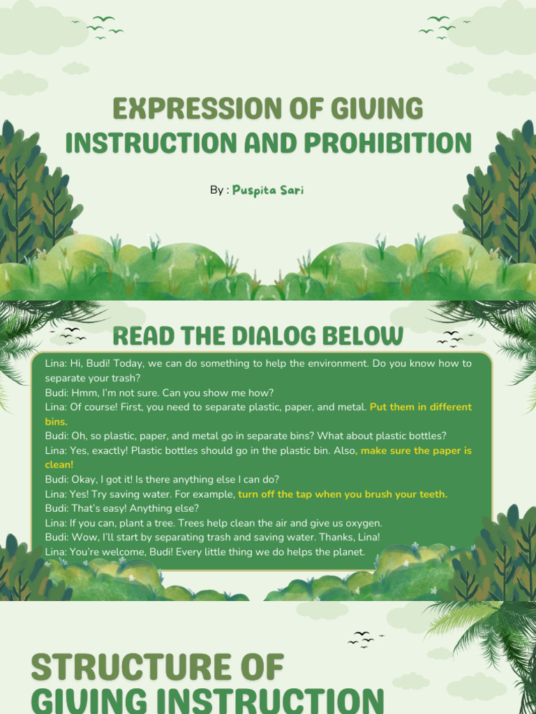 Instruction and Prohibition | PDF