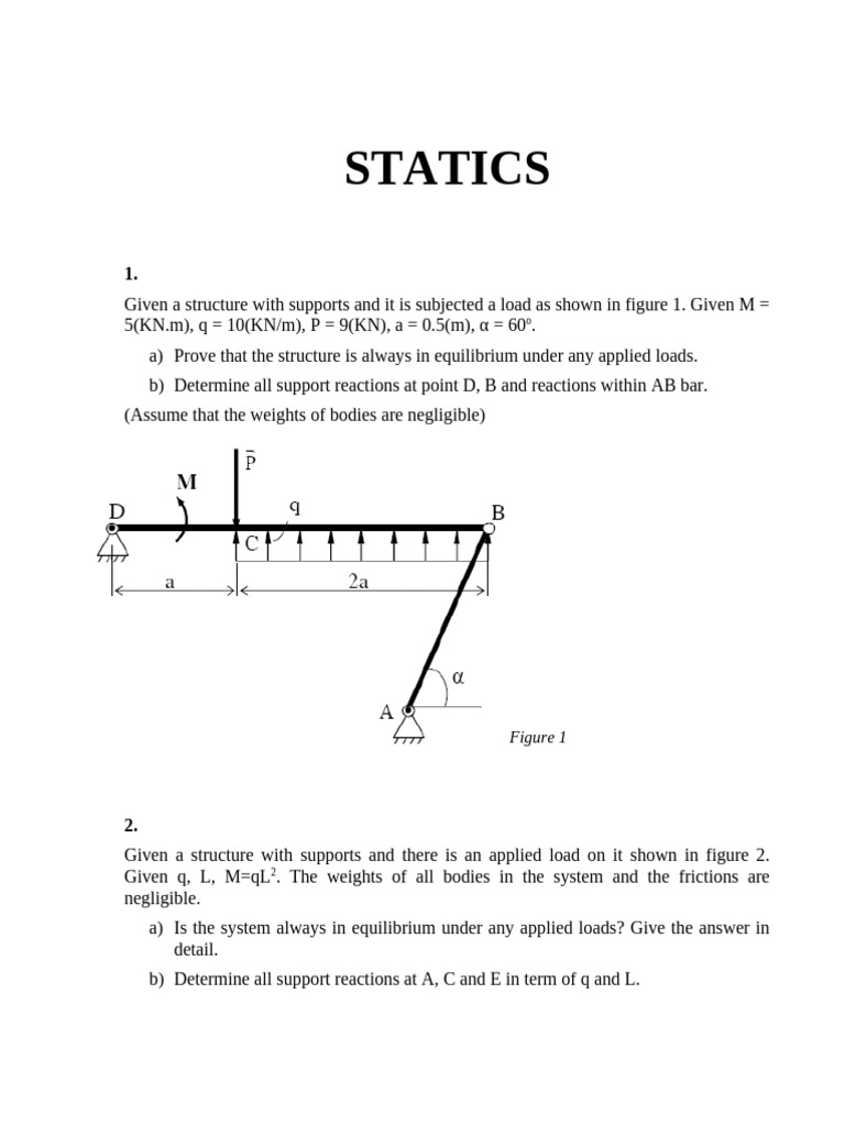 Stastic Exercises in English | PDF | Force | Friction