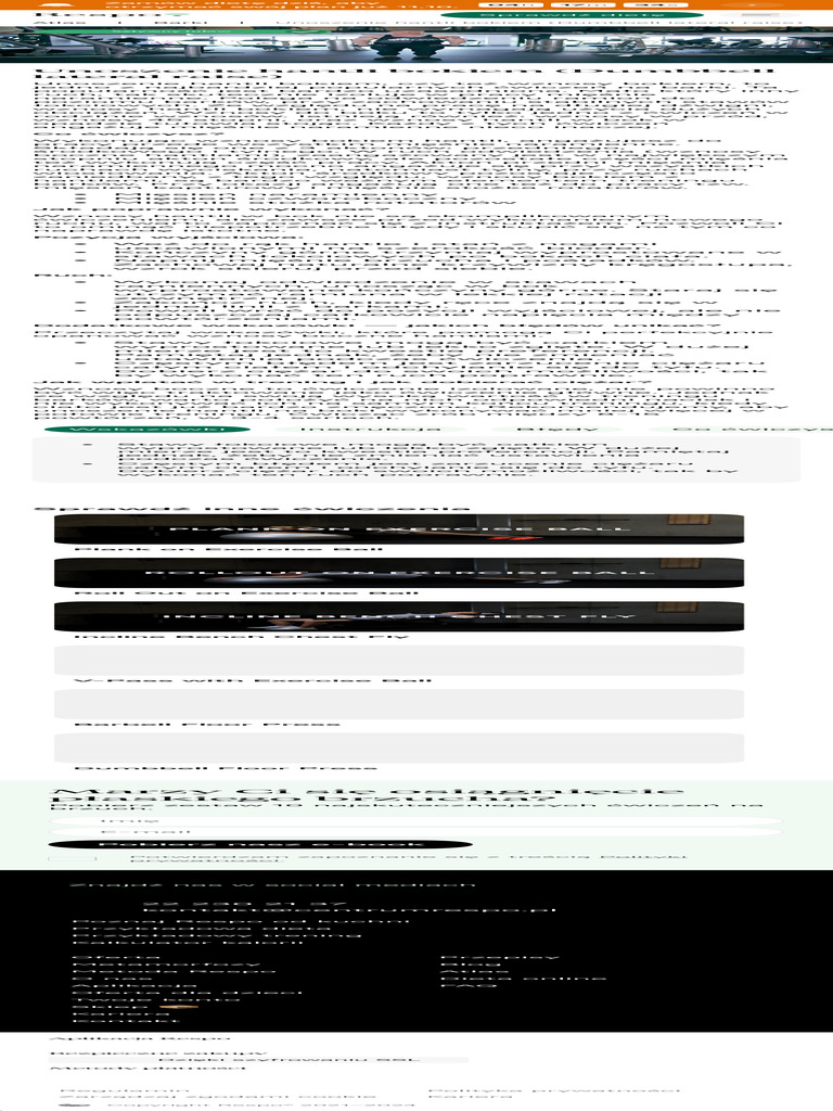 Unoszenie Hantli Bokiem (Dumbbell Lateral Raise) Atlas Ćwiczeń Centrum Respo | PDF