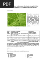 Practical 8 Tensile Strength | PDF | Plant Stem | Tissue (Biology)