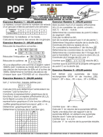 Examen Régional Mathématiques 3AC | PDF | Géométrie | Mathématiques
