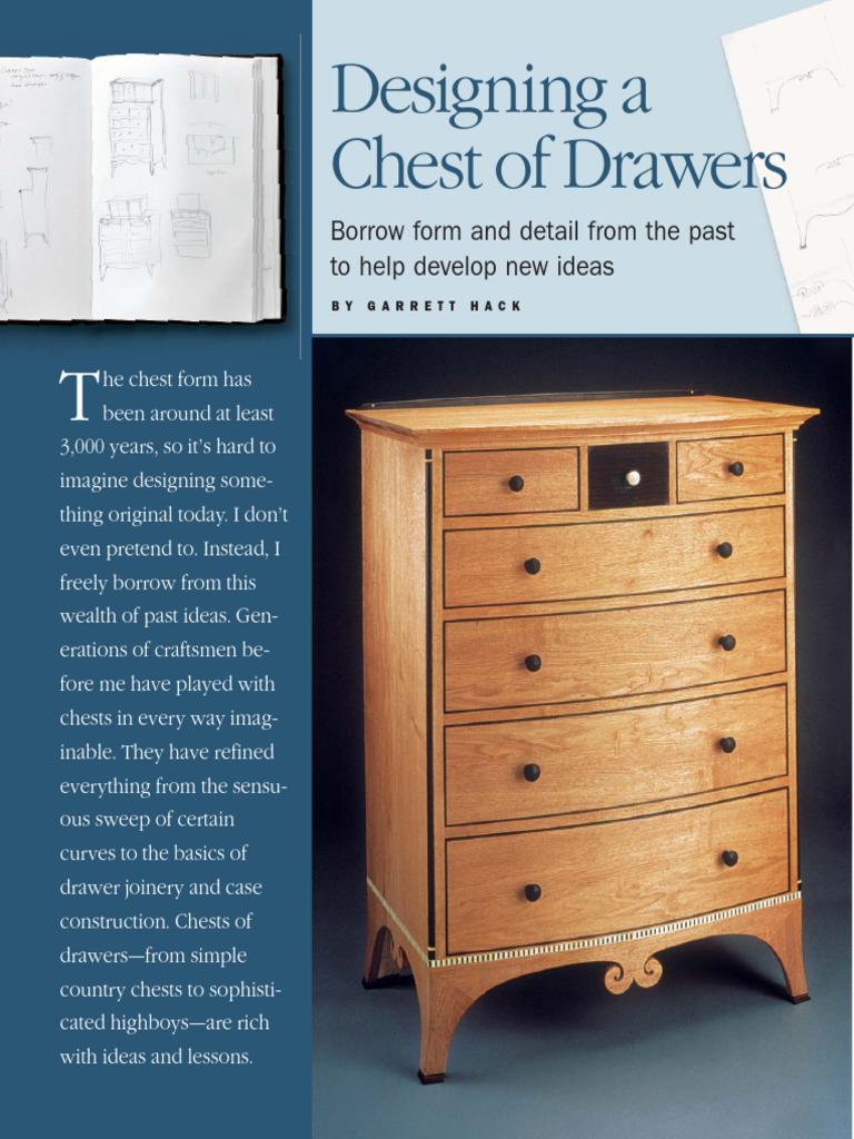 Designing A Chest of Drawers | PDF | Drawing