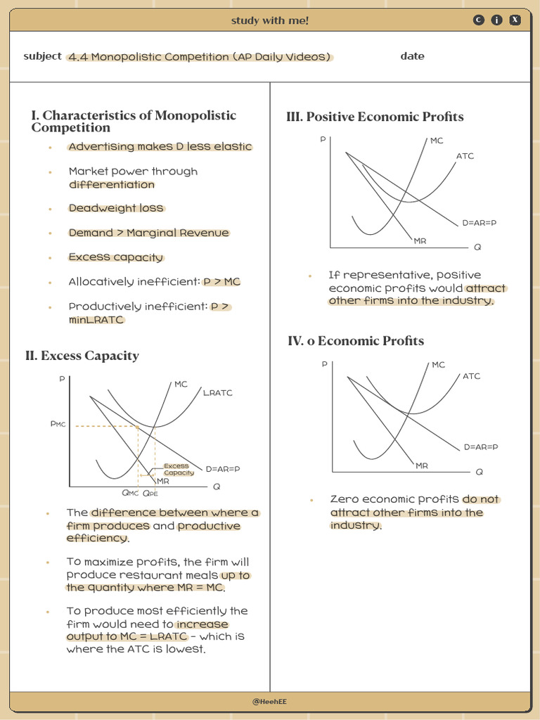 4.4 Monopolistic Competition | PDF