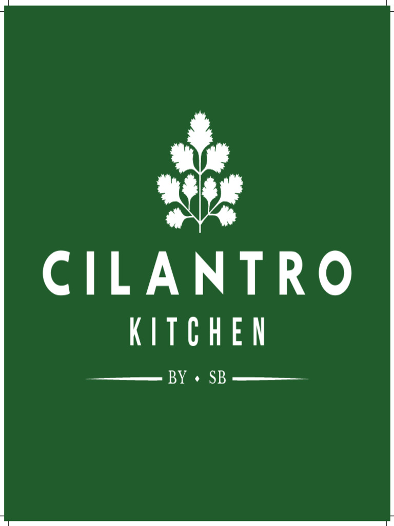 Cilantro Kitchen by SB: Culinary Delights | PDF