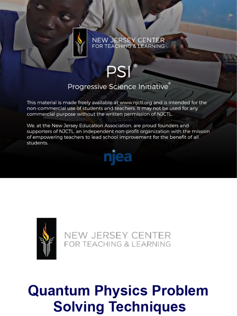 ap-phys2_quantum-physics-problem-solving-techniques_2023-08-07 | PDF | Photoelectric Effect ...