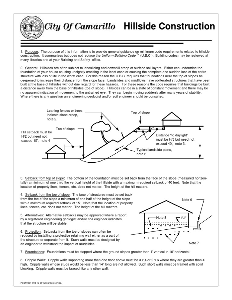 Hillside Construction Cam 700 | PDF | Wall | Landslide