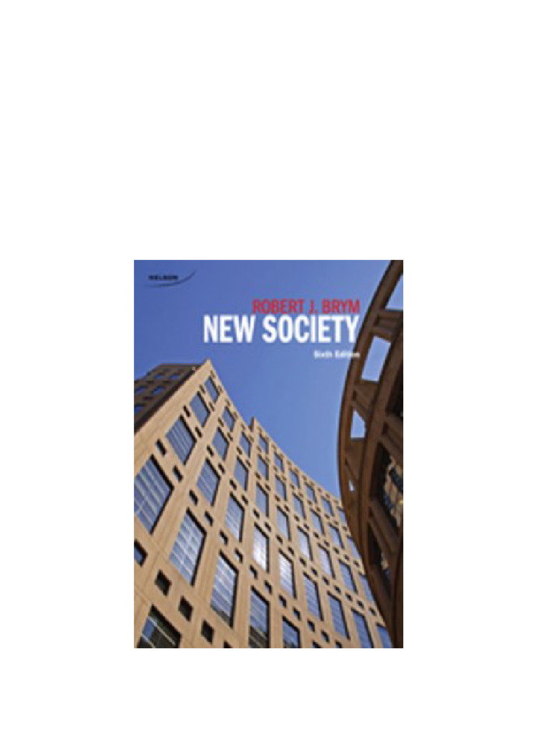 Test Bank For New Society, 6th Canadian Edition: Brym PDF Download ...