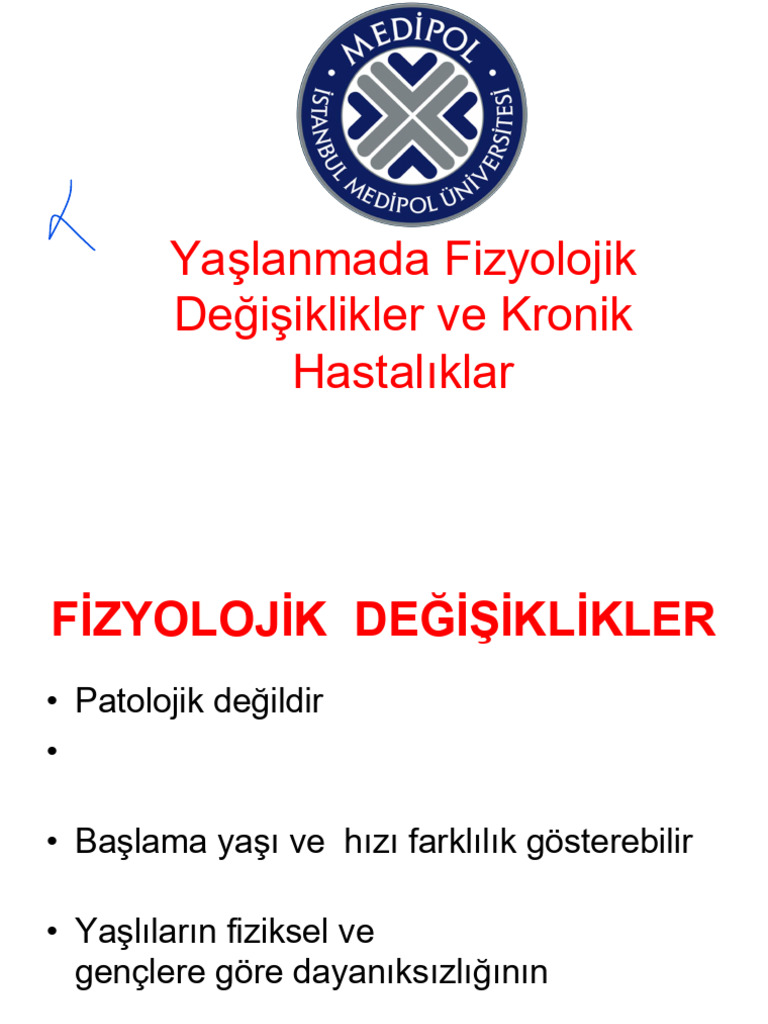 Geri̇atri̇ Fi̇zyoloji̇k Staj 2 | PDF