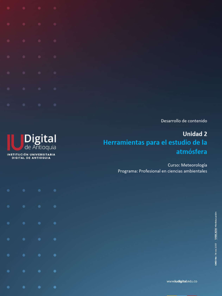Meteorología. Unidad 2. Herramientas para Estudio de La Atmósfera | PDF | Humedad | Meteorología