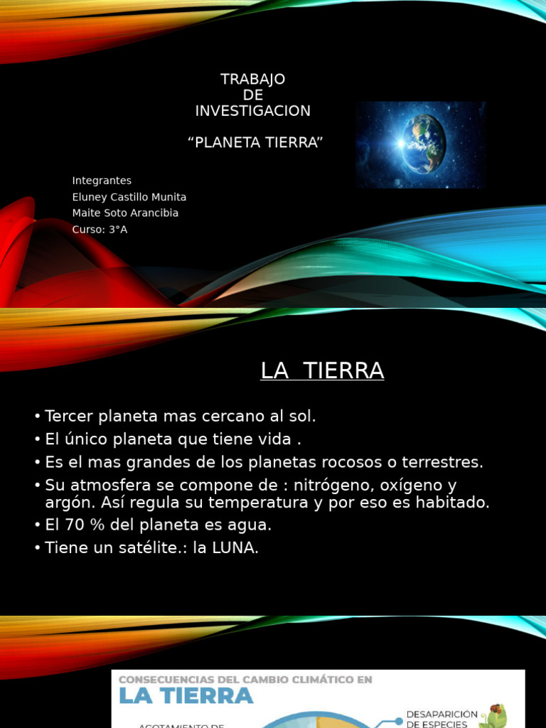 trabajo de investigacion planeta Tierra | PDF