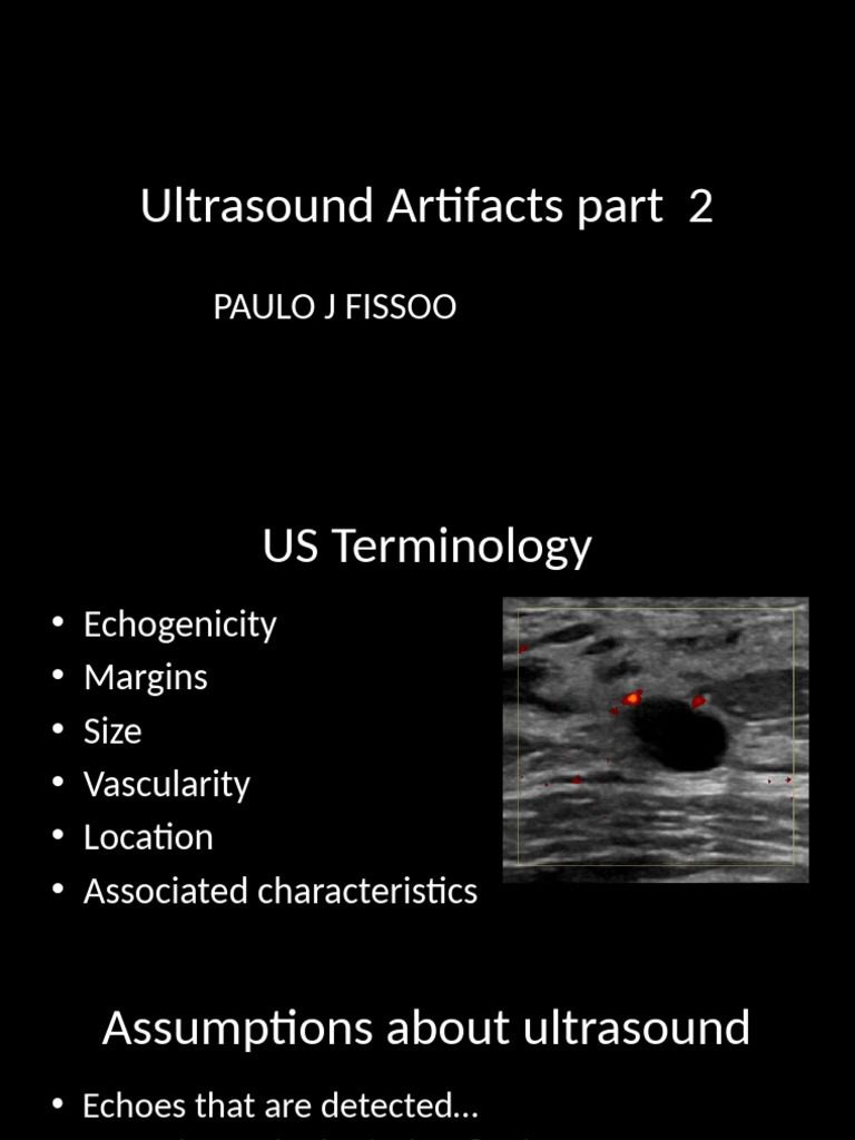 Image Artifacts 3-All | PDF | Reflection (Physics) | Ultrasound