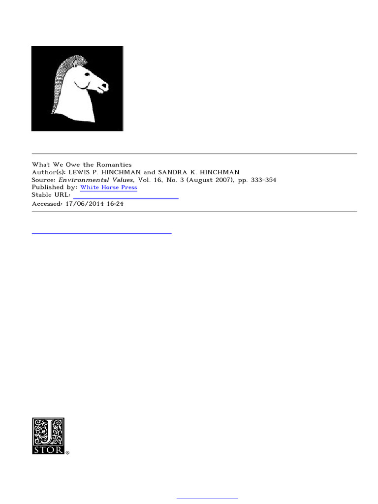 What We Owe The Romantics | PDF | Romanticism