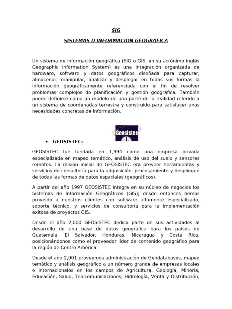 Sistemas de Información Geográfica y Empresas | PDF | Sistema de ...