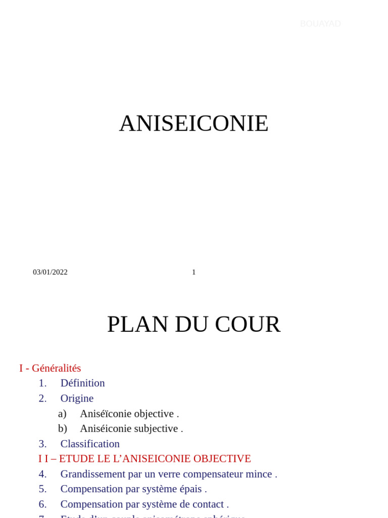 ANISOMETROPIE | PDF | Œil | Cercle