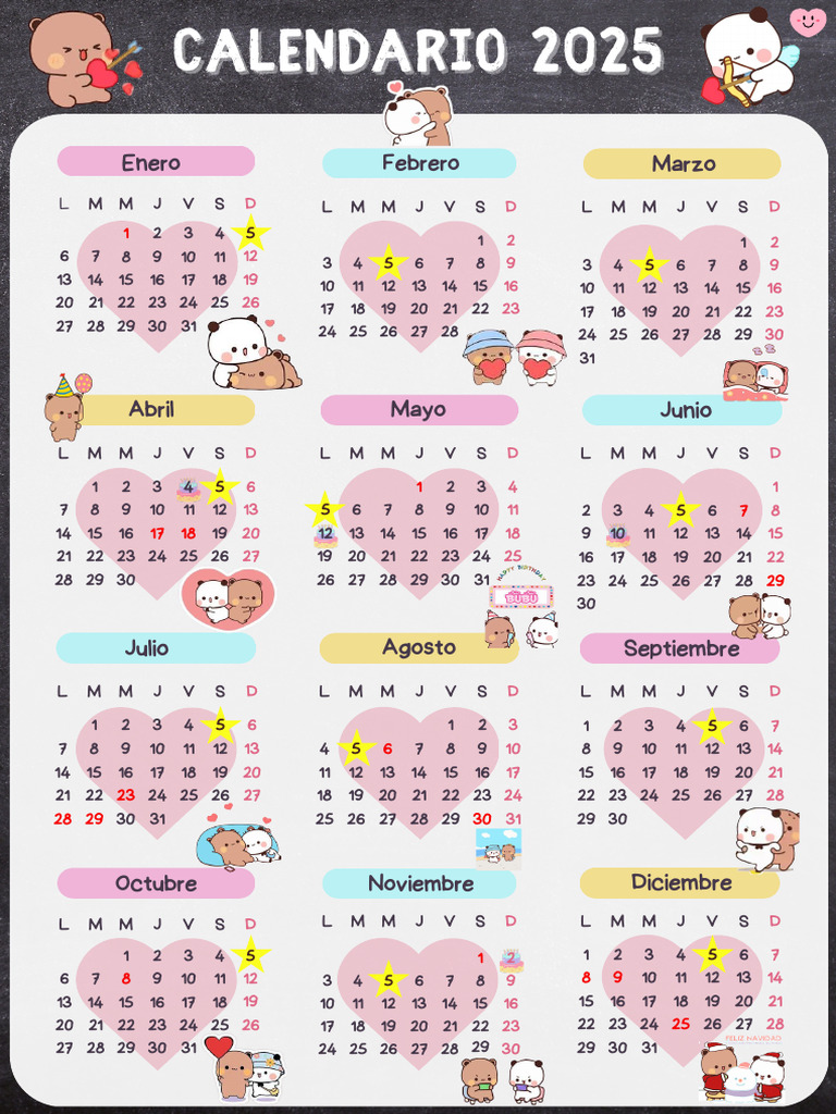 Calendario de Bubu y Dudu | PDF