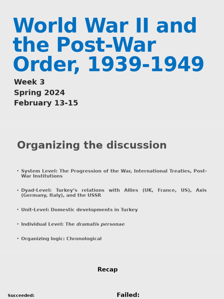 IR 439-WWII-Week 3 Spring 2024 | PDF | Nazi Germany | Allies Of World ...