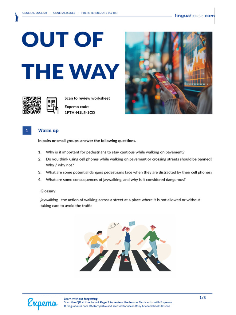 Out of The Way (A2-B1) - Student | PDF | Sidewalk | Road