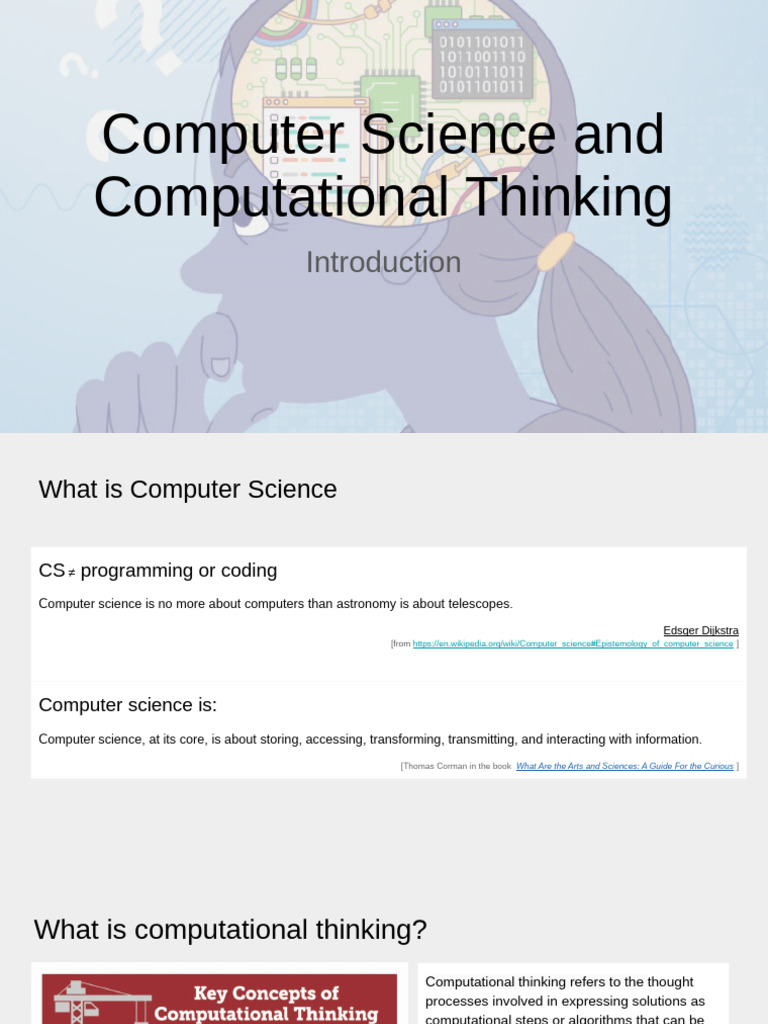 Computer Science and Computational Thinking Introduction For Download ...