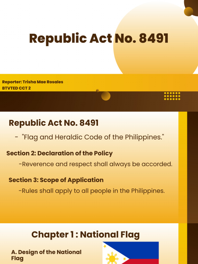 Ra 8491 | PDF