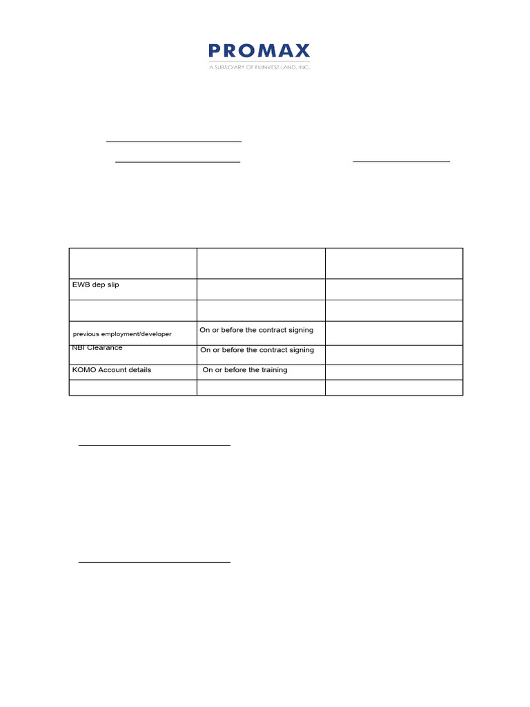 Blank Promissory Letter 1 | PDF
