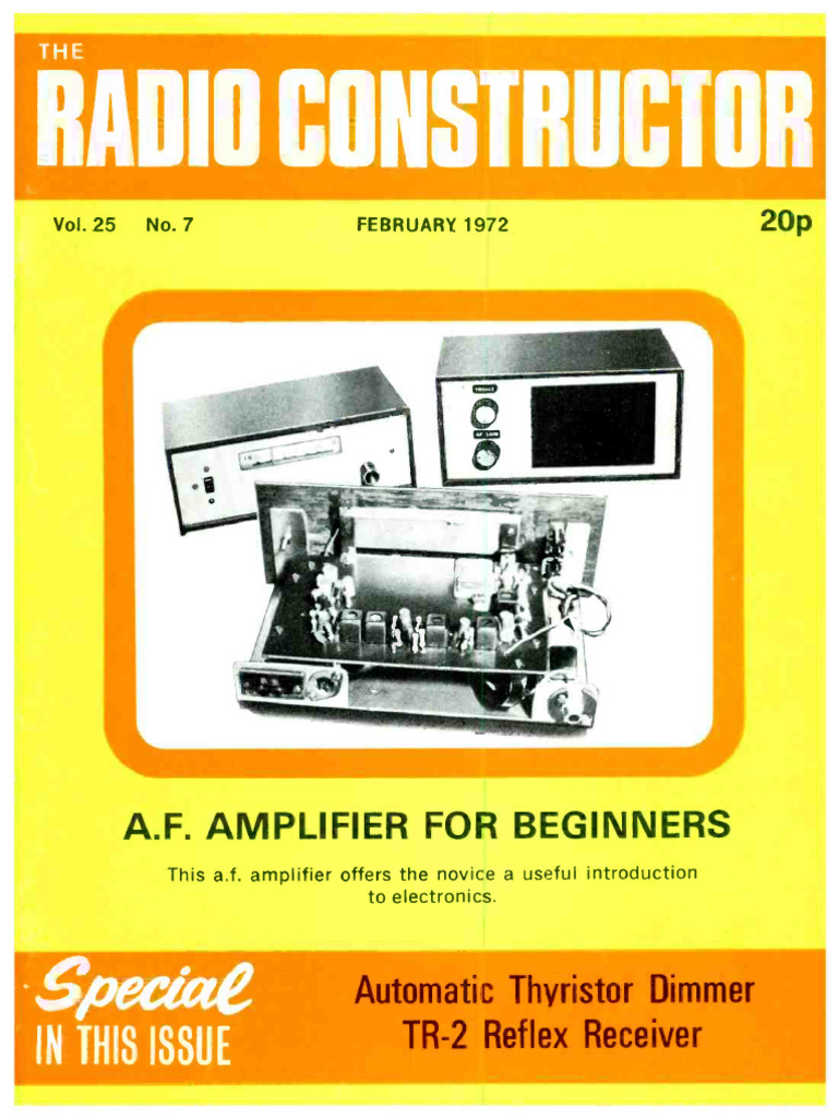 RADIO CONSTRUCTOR 1972-02 | PDF | Relay | Antenna (Radio)
