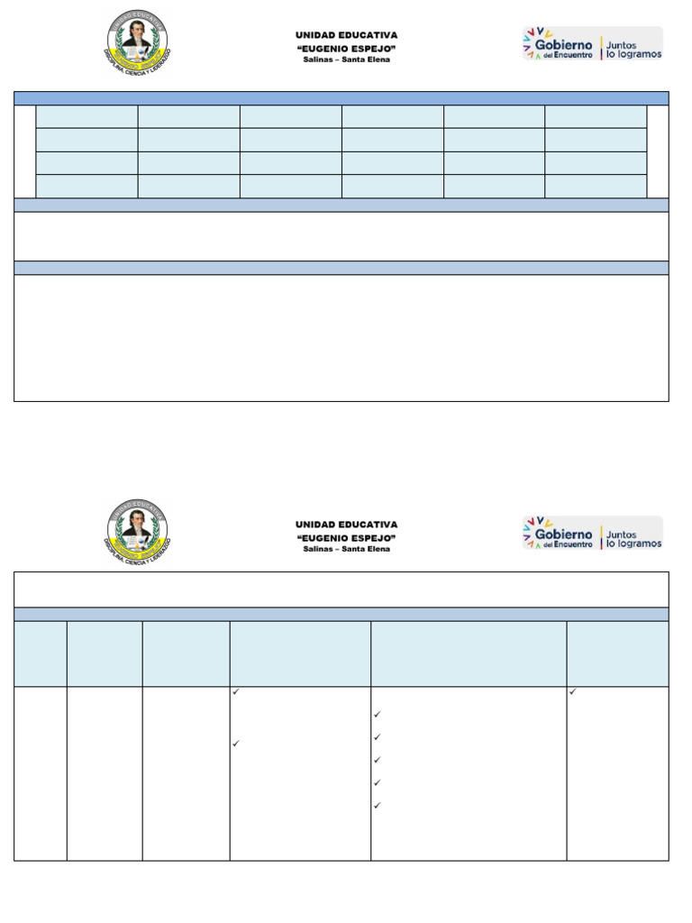 Plan Eca 1T 8vo | PDF | Bailes | Aprendizaje