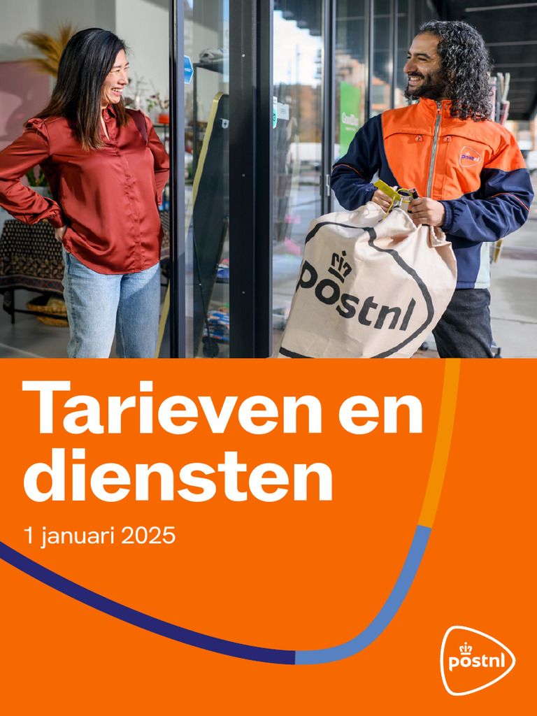 Postnl Tarievencommunicatie 2025 Boekje | PDF