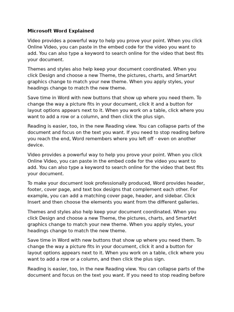 03 04 Word Explained Finish | PDF | Page Layout | Computing