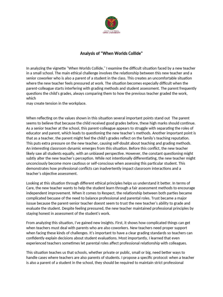 Assignment- Critical Reflection Module 3_Alyza_Mercado | PDF | Teachers ...