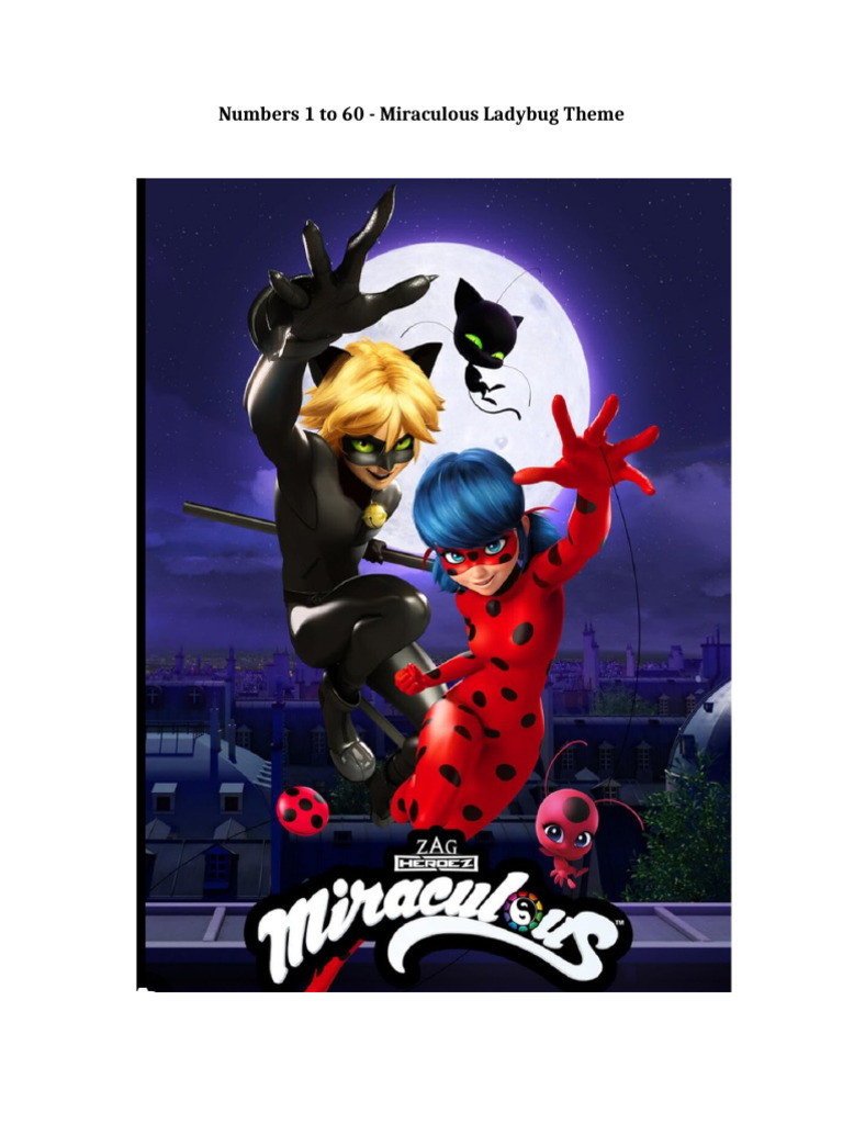 Miraculous Ladybug Numbers Themed | PDF