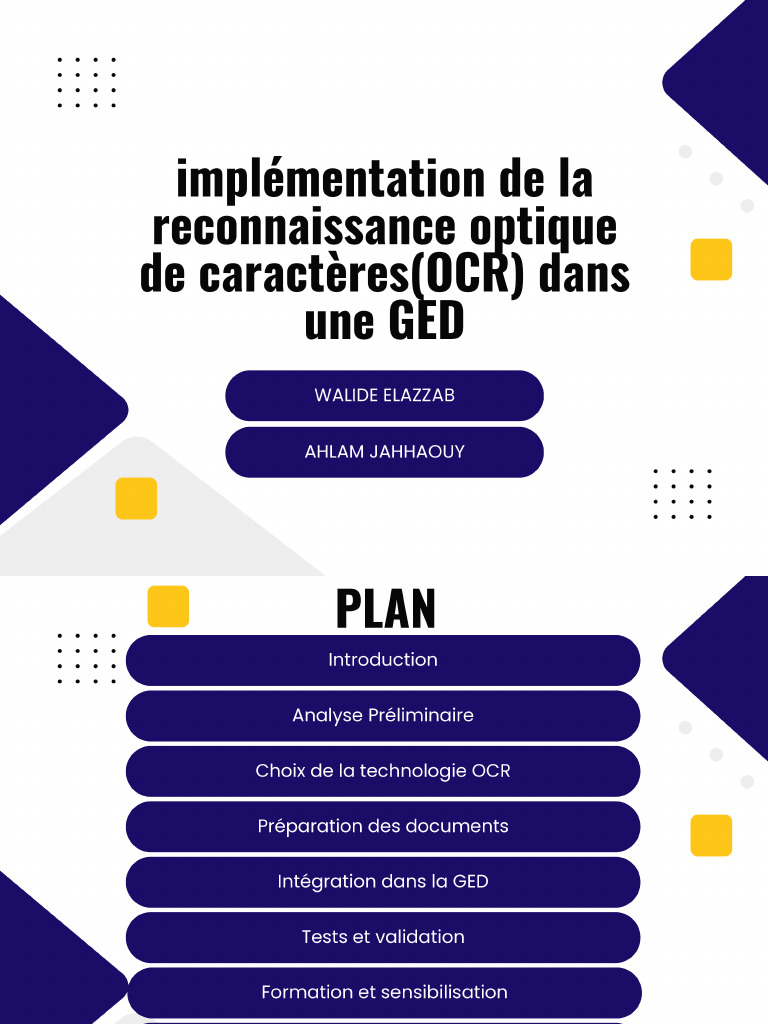 implémentation de la reconnaissance optique de caractères(OCR) dans une GED | PDF